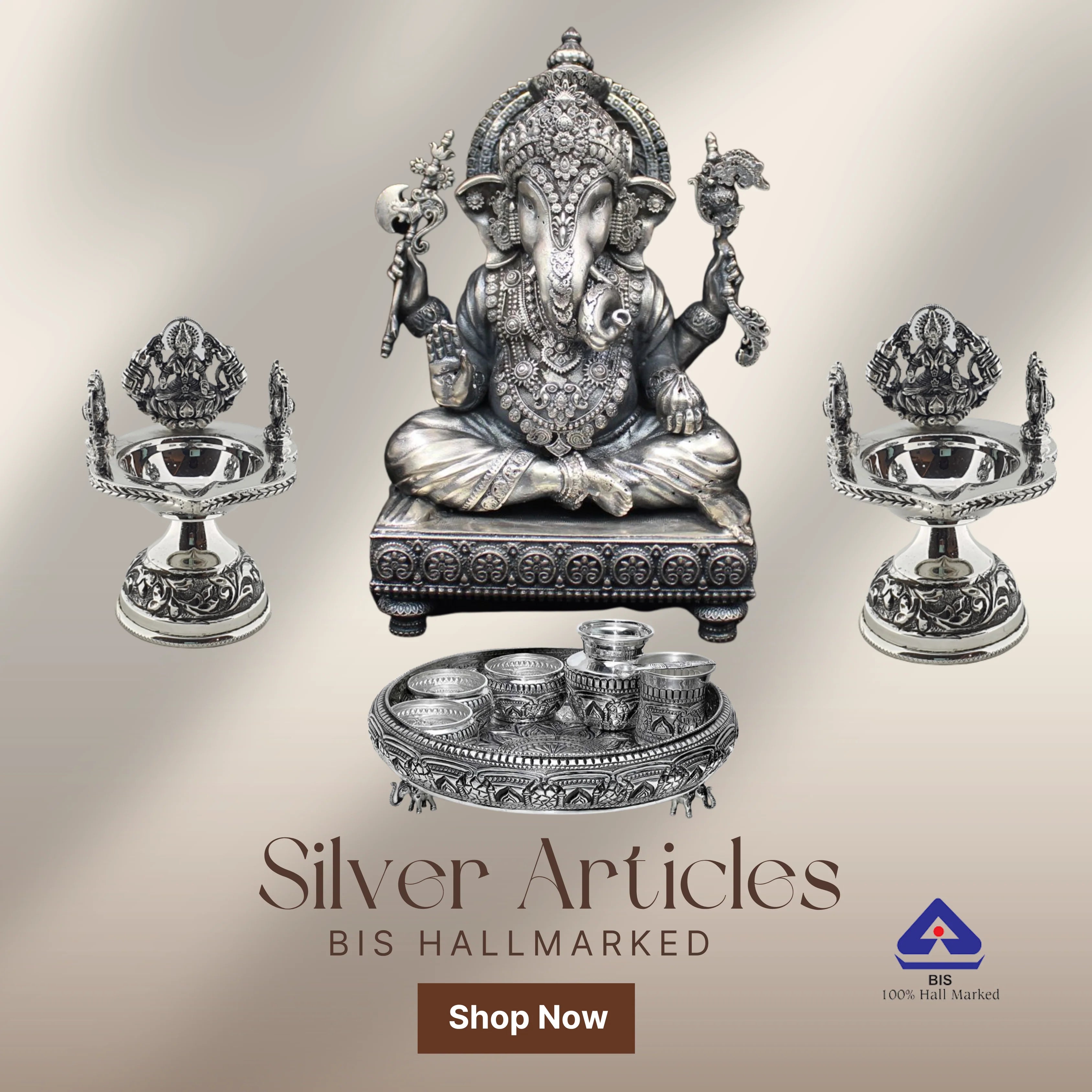 Buy Pure Silver Pooja and Gift Articles – Layam-Jewellery